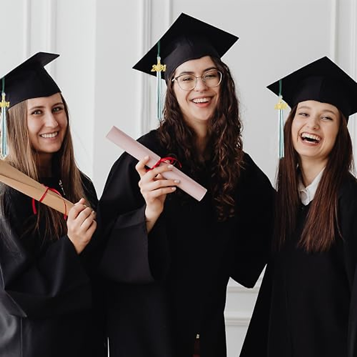 2024 Graduation Tassel for Cap - Class of 2024 Charm Ceremonies Accessories, Gown Decoration Cord for Graduates - Green and White