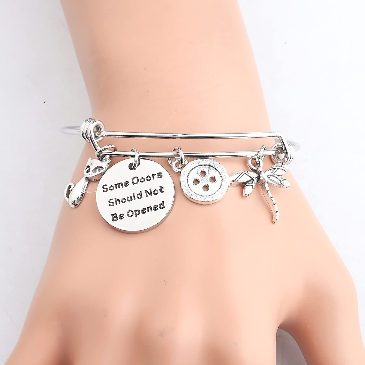 KEYCHIN Coraline Inspired Gift Coraline Jewellery Secret Door Gift Some Doors Should Not Be Opened Bracelet (Be Opened bracelet)