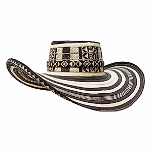 col-p Colombian Hat Sombrero Sinuano 21 Vueltas Made by Colombian Artisans White