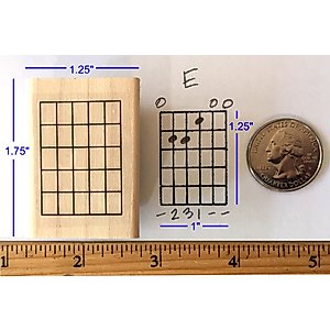 Stampola™ Guitar Chord Stamp (Large) - 5 Fret