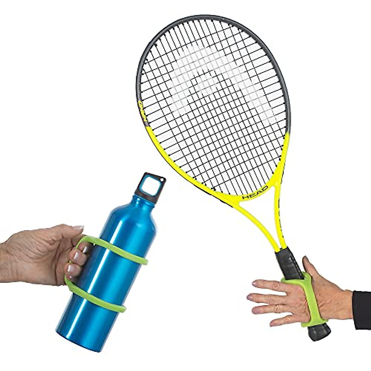 EazyHold Easy Grip Baby Sippy Cup Holder, 360 Transition Trainer Cup Alternative, Infant, Child, Adult Silicone Pediatric Adaptive Aid Band for Limited Hand Mobility, Cerebral Palsy - One Piece