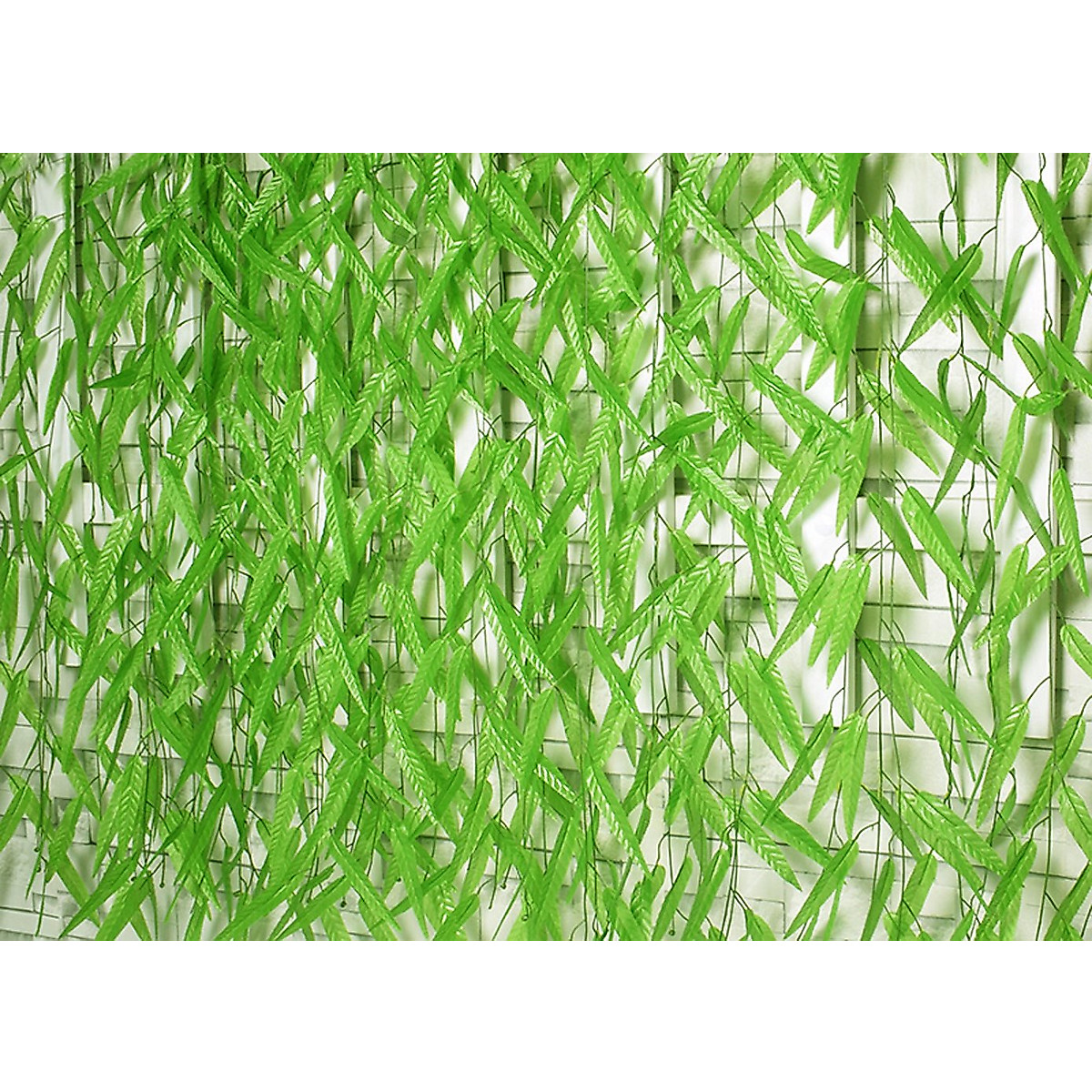 Sunrisee 50pcs Artificial Willow Vines Greenery Garland Silk Fake Rattan Leaves for Garden Wedding Home Wall Decor