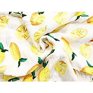 TATA AMG ® Muslin Baby Blankets | Swaddle for Newborns | 100% Organic Cotton Gauze Receiving Blanket Soft, Silky & Breathable for Girls & Neutral Gender | Baby Essentials | 47 x 47 inches
