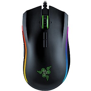 Razer Mamba Elite Gaming Mouse with 16.000 DPI 5G Optical Sensor, 9 Programmable Buttons, Ergonomic Form Factor, Powered Chroma