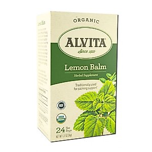 Alvita Tea Organic Herbal Balm, Lemon, 24 Count