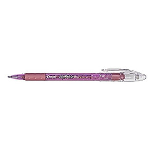 Pentel Sparkle Pop Gel Pen, 1.0mm Bold Point, Pink-Light Pink Ink (K91-DP)