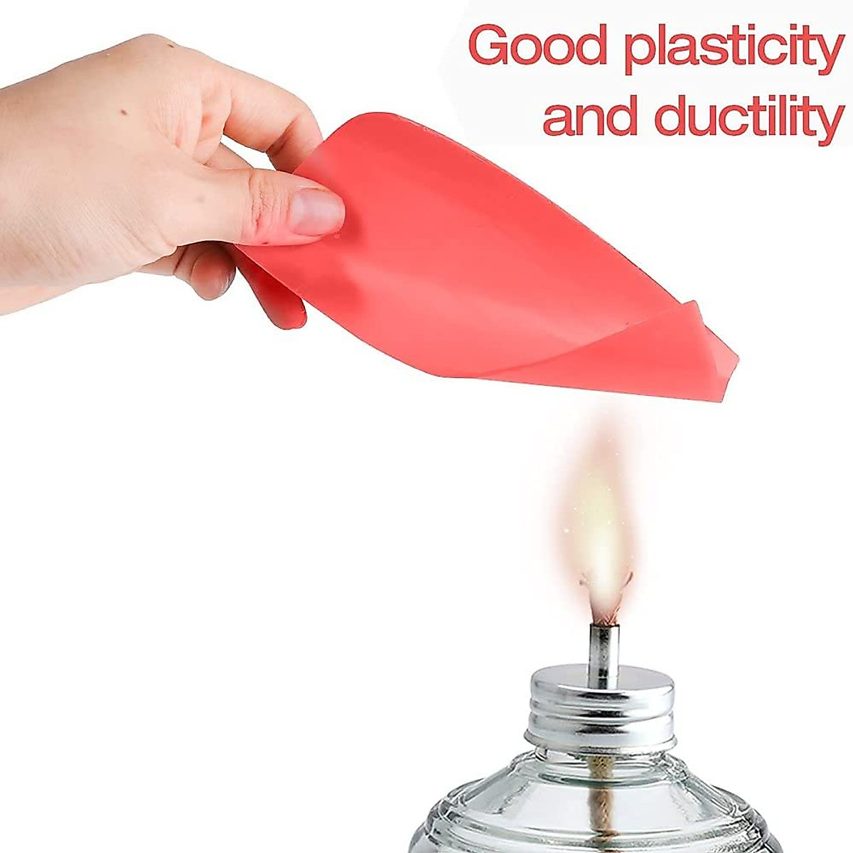 17Pcs Red Dental Wax Sheets, Base Plate Wax for Dentist, 1.3/2mm Thickness Casting Modeling Wax Sheets Supply for Modelling/Filling Oral Care,Denture Lab Equipment (480g)