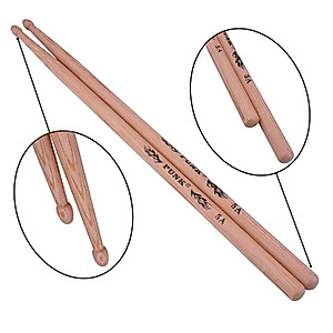 Wood Drumsticks 7A Anti-Skid Hard Professional Wooden Drum Sticks Hard Maple Wood