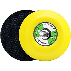 2PCS 3" Hook and Loop Backing Pads 5/16"-24 Threads Polishing Buffing Plate for Dual Action Car Polisher (8mm)