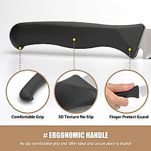 KUNIFU Bread Knife, 9.0 Inch Serrated Knife For Homemade Bread, Bread Slicer For Sourdough Cake Bagels