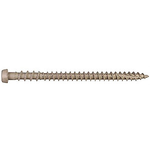 Simpson Strong-Tie DCU234SGR01 Deck-Drive DCU Composite Screw (Collated) — 10 x 2-3/4 in. Quik Guard Gray 01 (1000-Qty)