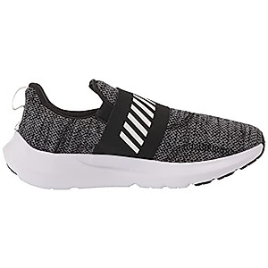 Under Armour Men's Surge 3 Slip On Running Shoe, (001) Black/Black/White, 11