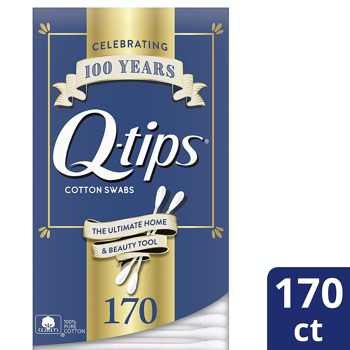 Q-tips Cotton Swabs 170 Count 5-Pack – Original Cotton Swabs with Soft Tips, Makeup Tools, Beauty, Personal Care & Household Essentials