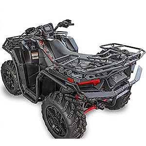 LDETXY Rear Steel Rack Extender for Sportsman 2017-2023, Rear Cargo Storage Extender Cargo Box Rack Rear Storage Bin Rack for 2017-2023 Polaris Sportsman 850 / XP 1000 Accessories (Replace #2883258)