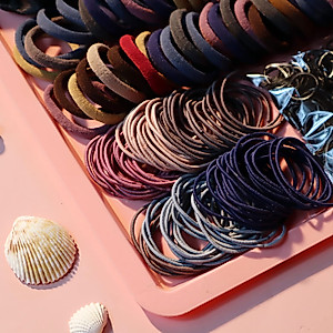 YANRONG 755PCS Hair Accessories for Woman Set Seamless Ponytail Holders Variety Hair Scrunchies Hair Bands Scrunchy Hair Ties For Thick and Curly (Mix)