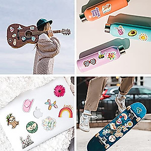Stickers for Water Bottles,100PCS VSCO Vinyl Waterproof Stickers Cute Aesthetic Stickers, Laptop Water Bottles Skateboard Phone Stickers for Teens Girls Kids