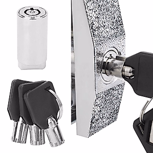 Vending Machine Lock with 3 Keys, Zinc Alloy Box Lock Cylinder for Automatic Selling Machines, Industrial , Candy Gumball Machine