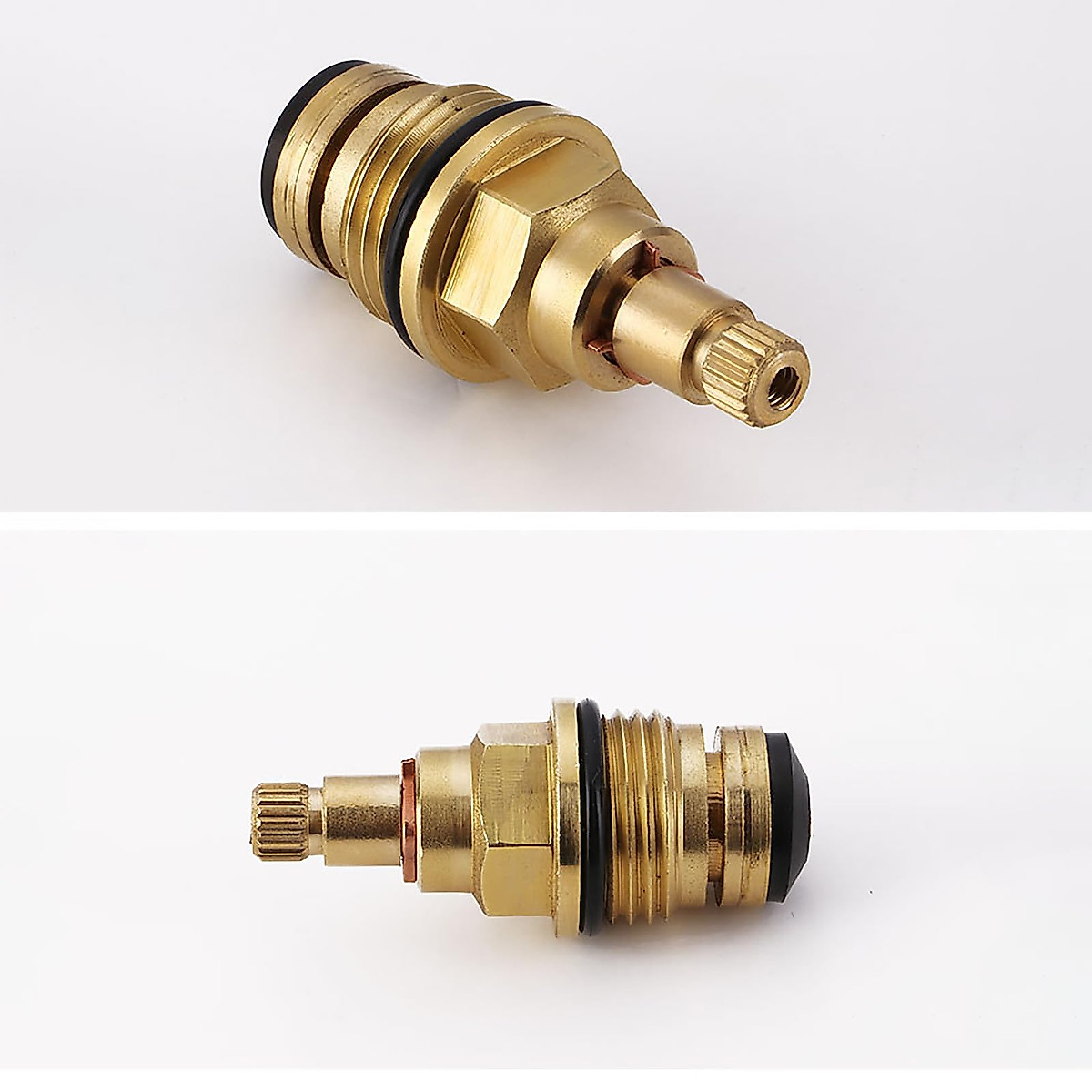 WEISUYUUS Faucet Cartridge Brass Slow Opening Spool Tap Valves Spool Faucet Hot and Cold Water Spool Tap Valves Cores Faucet Parts