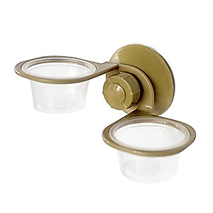 Gecko Lizard Bearded Feeding Gecko Food Water Bowl Worm Dish Suction Cup Feeder Supplies for Small Reptiles Reptile Feeder Tongs Insects Live Dish Escape Proof Bowl Automatic Plastic