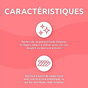 Compactor Etna Woven Storage Basket, Navy Blue