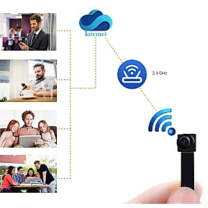 TAOZHI Spy Camera Mini WiFi Wireless Hidden Cameras Nanny Cams, Small Cameras HD 1080P with Motion Detection Security Cameras for Indoor Outdoor