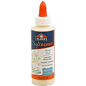 Elmer's Craft Bond Wood Craft Glue, 4 Oz, White (E470)