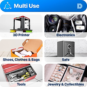 Dry & Dry 20 Gram [30 Packets] Blue Indicating(Blue to Pink) Silica Gel Packets Desiccant Silica Gel Packets - Rechargeable Silica Packets, Silica Gel, Silica Gel Packs