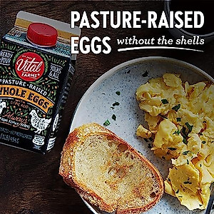 Vital Farms Pasture-Raised, Liquid Whole Eggs, Ready to Pour, 16 oz Carton, Pasteurized