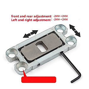 Ranbo Commercial/Home Self Closing Door Pivot Hinges Heavy Duty Hidden Hinges for Wood Doors 360 Degree Shaft Stainless Steel invisible Pivot Hinge System (2 Way Adjustable)