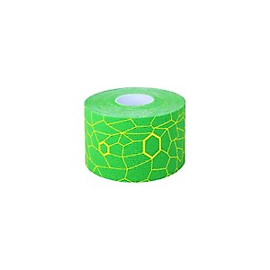 THERABAND Kinesiology Tape, Waterproof Physio Tape for Pain Relief, Muscle & Joint Support, Standard Roll with XactStretch Application Indicators, 2 Inch x 16.4 Foot Roll, Electric Green/Yellow