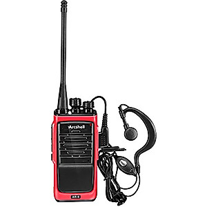 Arcshell Rechargeable Long Range Two-Way Radios with Earpiece 2 Pack Walkie Talkies Li-ion Battery and Charger Included
