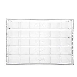 Nail Tip Storage,Nail Decoration Storage Box,120 Grids Sequence Organize Box Transparent Empty Nail Tips Organizer Holder Container Nail Display Jewelry Case