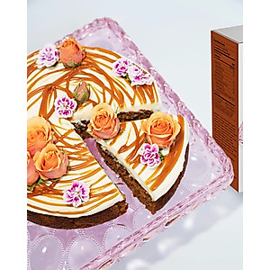 Spiced Carrot w Salted Caramel Cake Kit by The Caker | Luxury Boxed Cake Mixes | Non-GMO | Decorations & Non-Stick Pan Liner Included | Made With Organic Ingredients | 16.9oz