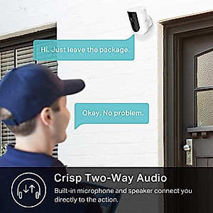 Kasa Home Security Camera System Wireless Outdoor & Indoor Camera by TP-Link, 1080P HD with Siren, Night Vision, Battery Rechargeable, Magnetic Wall Mount, Works w/Alexa & Google Home (KC300S2)