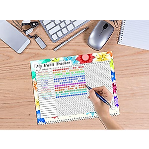 2024 Monthly Desktop/Wall Calendar/Planner - Habit Tracker - Daily, Weekly & Monthly Goal Motivational Habit Tracking Journal Inspirational - (Edition #01)