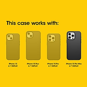 OtterBox iPhone 15 Pro MAX (Only) Symmetry Series Clear Case - STARDUST (Clear/Silver), Snaps to MagSafe, Ultra-Sleek, Raised Edges Protect Camera & Screen