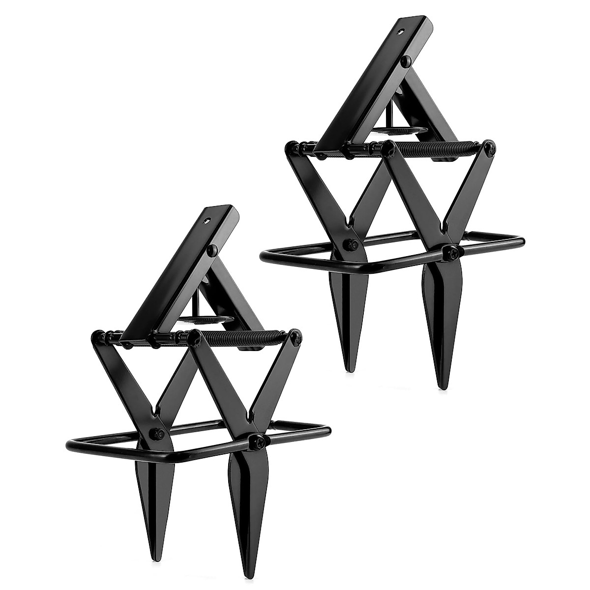 QWORK Mole Trap, Gopher Trap Mechanical Eliminator with Quick Scissors, 2 Pack, Black