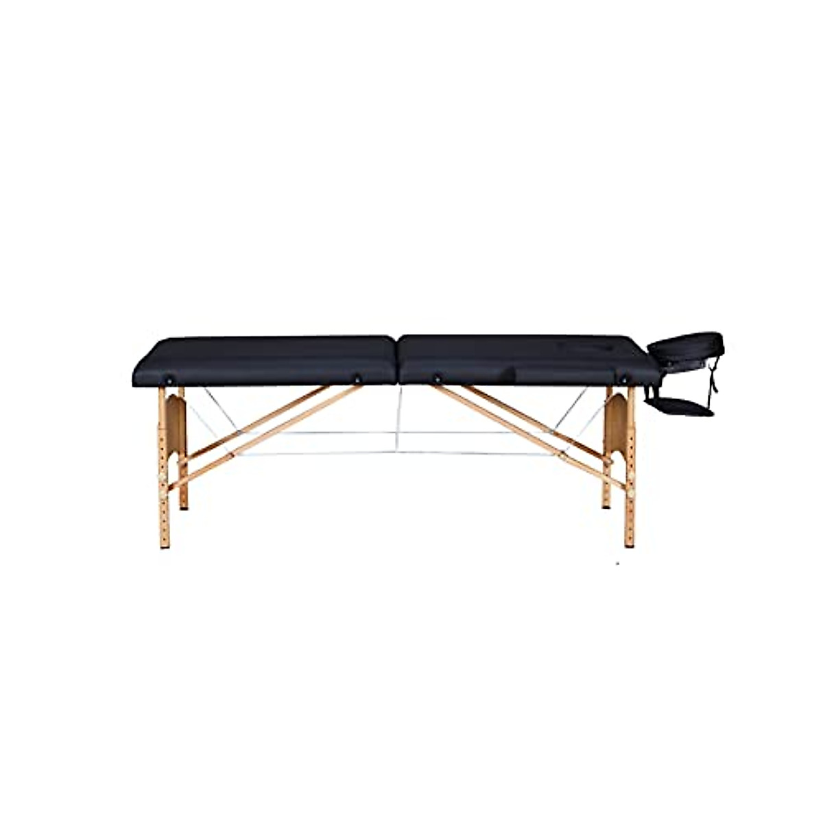 AmazonCommercial Portable Folding Massage Table with Carrying Case - Black