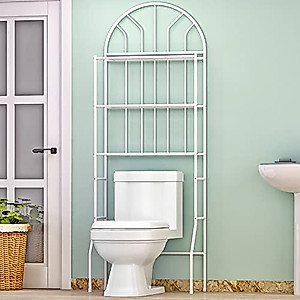 DYRABREST Toilet Storage Rack, 3 -Tier Over-The-Toilet Bathroom Spacesaver Bathroom Shelves Over Toilet-Easy to Assemble, Fit Most Showers on Above Toilet Storage, 25.6" W x 13.4" D x 69.7" H