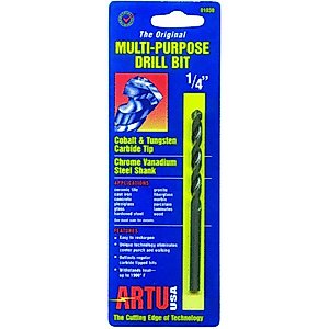 Artu - 1/4In x 4-1/8In Multi-Purpose Drill Bit
