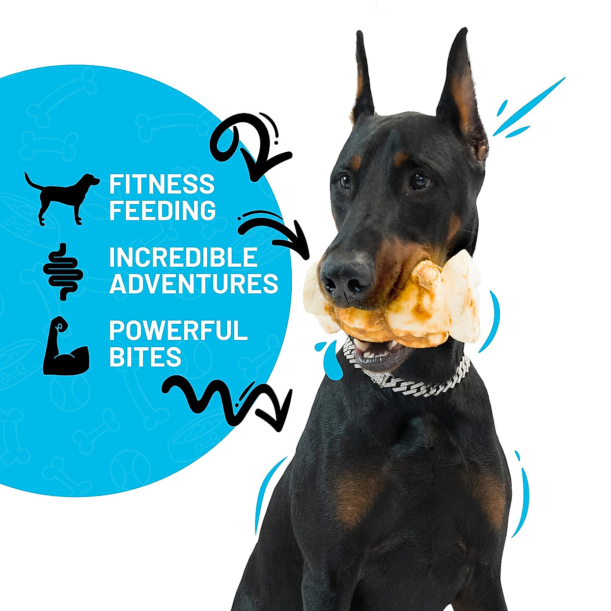 Sitka Farms Beef Cheek Rolls Chicken Breast Basted 5-6" - 4 Count - Extra Thick Dog Chew Bones No Hide - Long Lasting Dog Toy - Healthy Teeth and Gums for Small Medium and Large Dogs