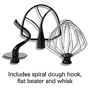 Hamilton Beach Professional All-Metal Stand Mixer with Specialty Attachment Hub, 5 Quart Bowl, 12 Speeds, Includes Flat Beater, Dough Hook, Whisk (63240)