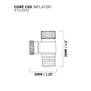 Blackburn Core CO2 Thread-On Bike Inflator