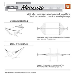 Classic Accessories Veranda Water-Resistant 13 Foot Framed Hammock & Stand Cover, Patio Furniture Covers