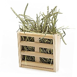 Mipcase Pet Supplies Rabbit Hay Feeder Rack Hay Feeder Manger Rack Hamster Hay Chinchilla Hay Alfalfa Hay Pet Accessories Hook up Cage Grass Frame Guinea Pig Bamboo Alfalfa Rabbit Hay