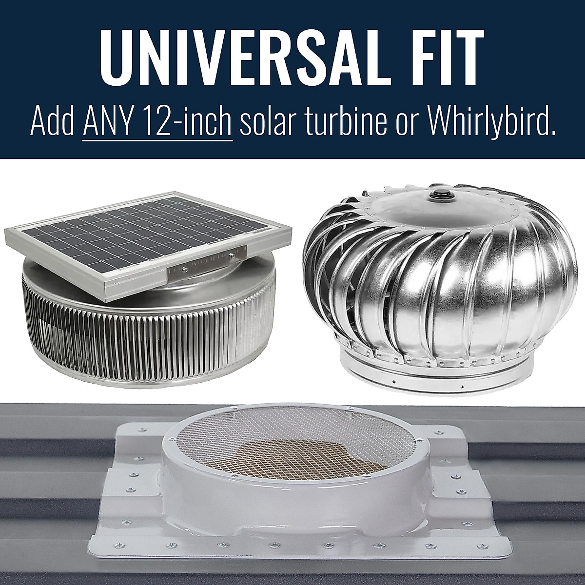 AdaptAIR Shipping Container Vent, Add 12-inch Whirlybird/Solar Vent, Reduce Heat & Condensation