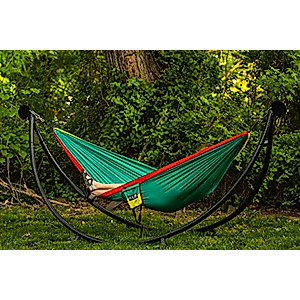 ENO - SoloPod Hammock Stand - Outdoor Stand for Camping, Traveling, a Festival, Patio Furniture, or The Beach - Charcoal