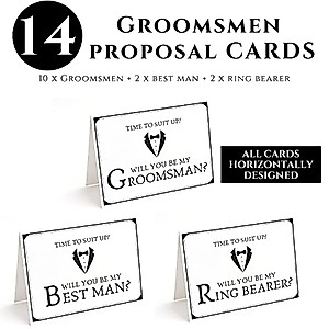 12 Groomsmen Shot Glasses - 11 Groomsman Shot Glasses 1 Groom Shot Glass, Wedding Shot Glasses Groomsmen Proposal Gift, 14 Will You Be My Groomsmen Cards -10 Groomsmen 2 Best Man 2 Ring Bearer