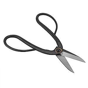 ViaGasaFamido Bonsai Shear Bonsai Pruning Scissors Gardening Shears 7.87in Trimming Scissors Bonsai Pruning Shears Roots Branches Trimming Tool for Grow Room Gardening Black