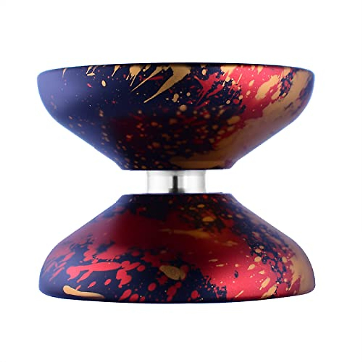 VOSUN Unresponsive yoyo O1 EZSPiN,yoyo Ball, Professional yoyo for Adults & Advanced Players,Metal pro yoyos (Red Splashed)